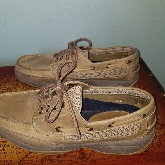 Bass | Shoes | Mens Vintage Tan Bass Boat Deck Shoes Size 85 | Poshmark